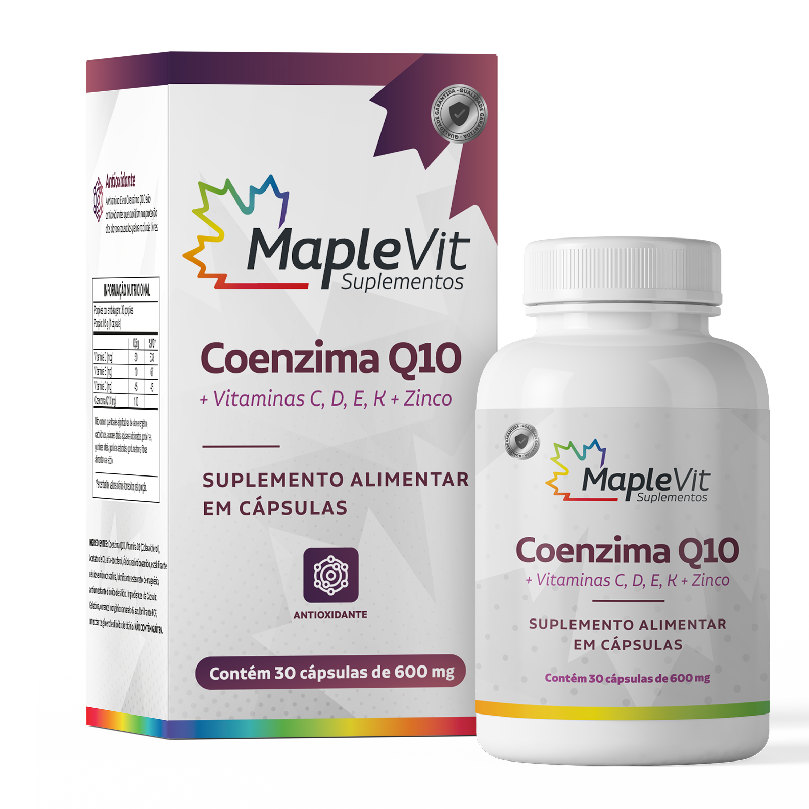 Maple Vit Coenzima Q10 600MG 30CPS – Maple Vit